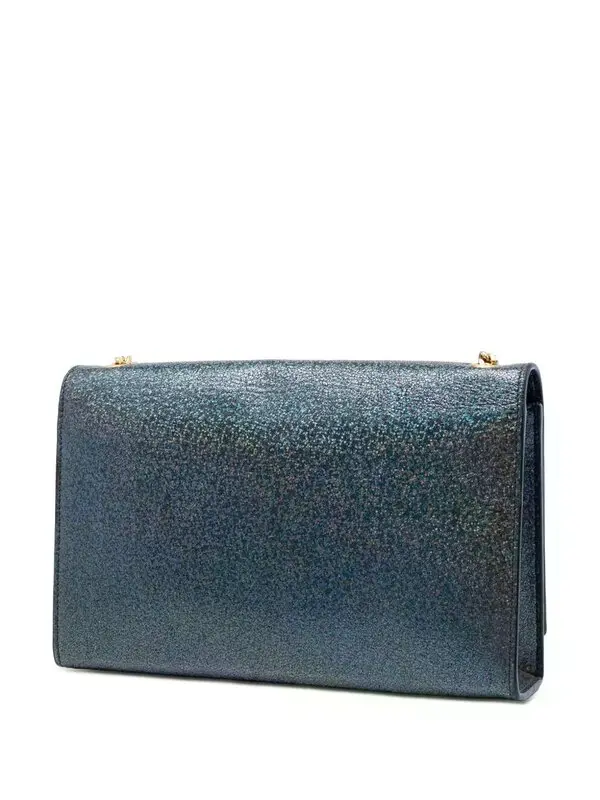 Saint Laurent Medium Glitter Leather Monogram Kate Crossbody Bag