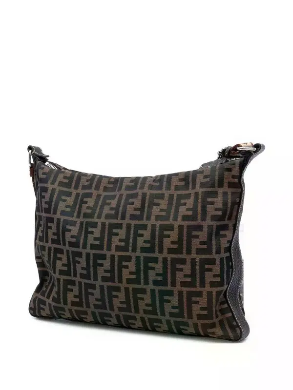 Fendi Zucca Canvas Selleria Crossbody Bag