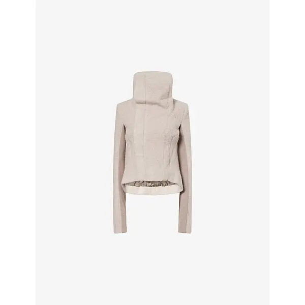 Rick Owens Naska Buttoned Wool-blend Jacket