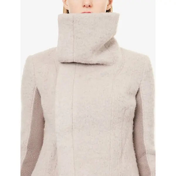 Rick Owens Naska Buttoned Wool-blend Jacket