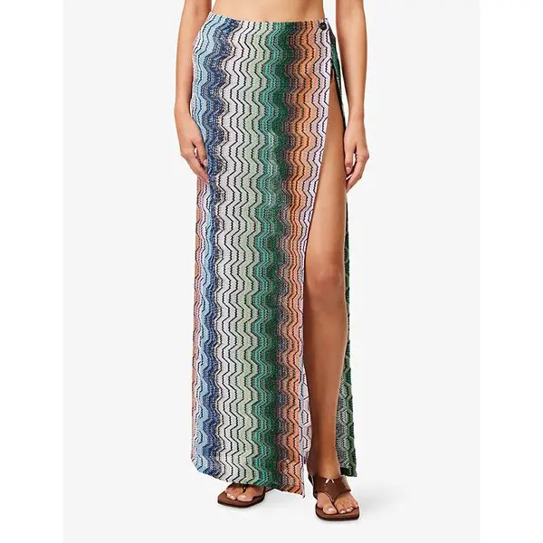 Missoni Lamé Knitted Maxi Skirt