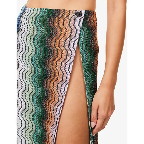 Missoni Lamé Knitted Maxi Skirt