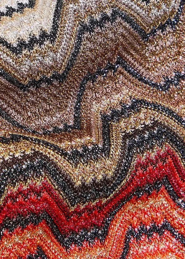 Missoni Metallic-knit Zigzag Bikini