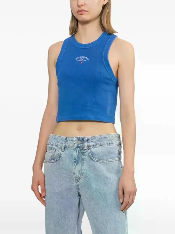 AAPE BY *A BATHING APE Heart Logo Embroidered Racerback Tank Top