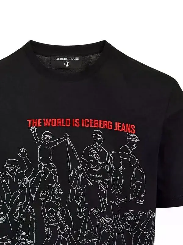Iceberg Graphic-print Crew-neck T-shirt