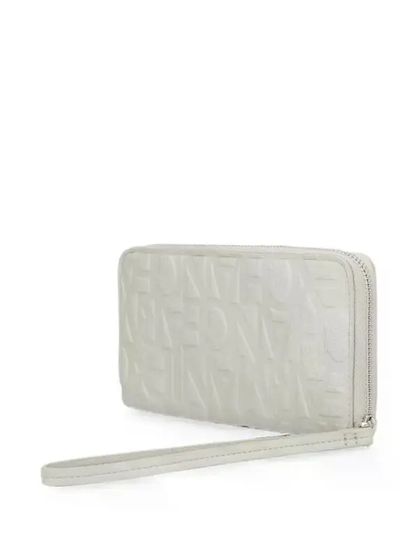 Armani Exchange Logo-embossed Zip-around Wallet