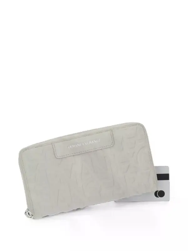 Armani Exchange Logo-embossed Zip-around Wallet