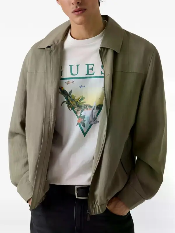 Guess Zip-up Collared Jacket