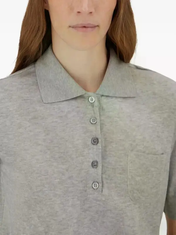 Herno Ribbed Knit Polo Shirt