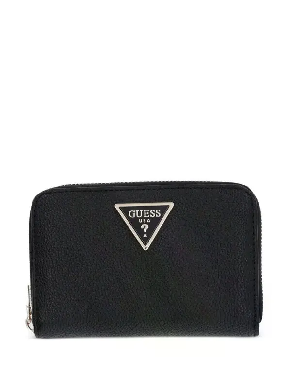 Guess Logo-plaque Zip-around Wallet