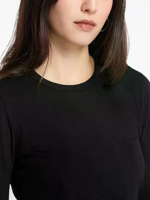 Y3 Cinched Drape Long-sleeve Top