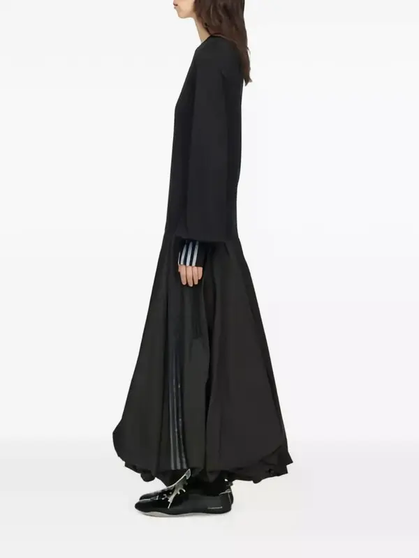 Y3 Cinched Drape Long-sleeve Top