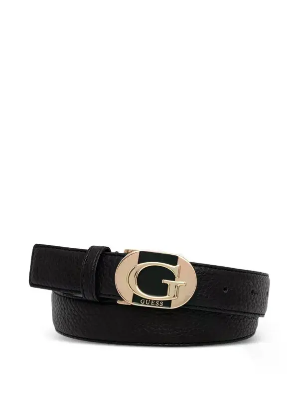 Guess Logo Plaque Pebbled Belt