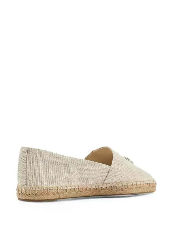 Tory Burch Eleanor Logo Plaque Canvas Espadrilles