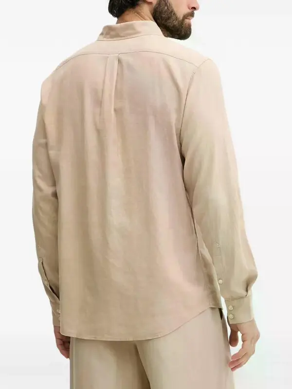 Guess Logo-patch Chest-pocket Shirt