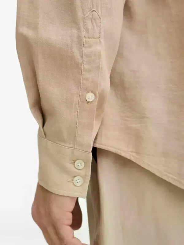 Guess Logo-patch Chest-pocket Shirt
