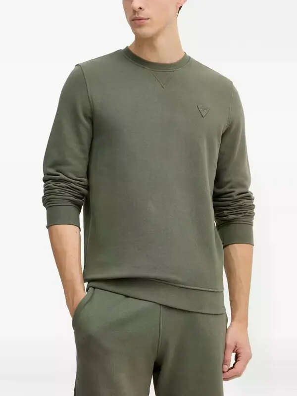 Guess Logo Patch Sweatshirt - Green