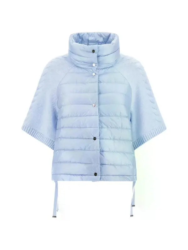 Herno Quilted Cable-knit Jacket - Blue