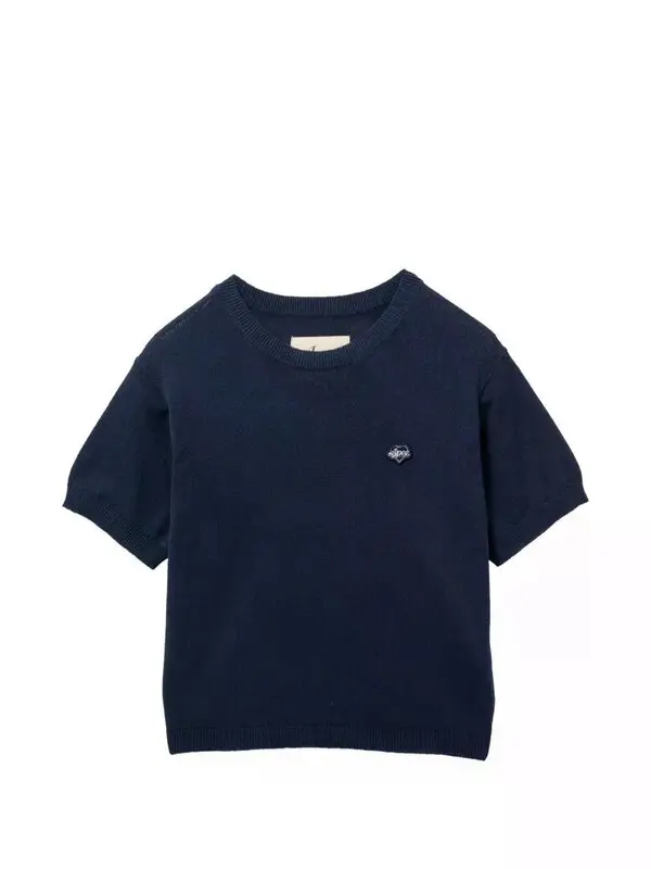AAPE BY *A BATHING APE Apee™ A Bathing Ape® Logo Patch Crew Neck Jumper - Blue