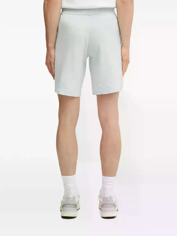 Filling Pieces Resort Checkerboard-knit Drawstring Shorts