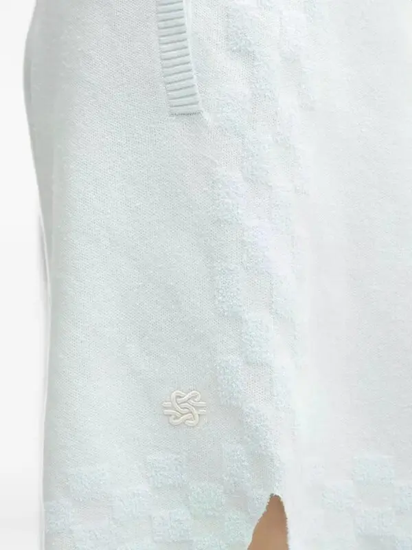 Filling Pieces Resort Checkerboard-knit Drawstring Shorts
