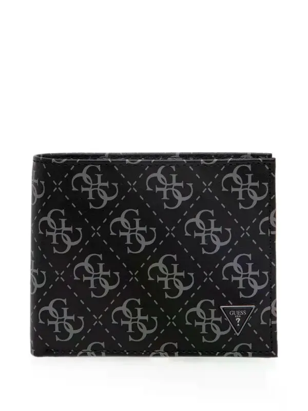 Guess Monogram-print Wallet - Black