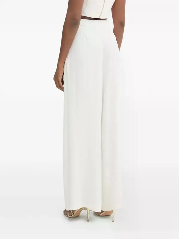 FRACOMINA Logo Plaque Palazzo Pants