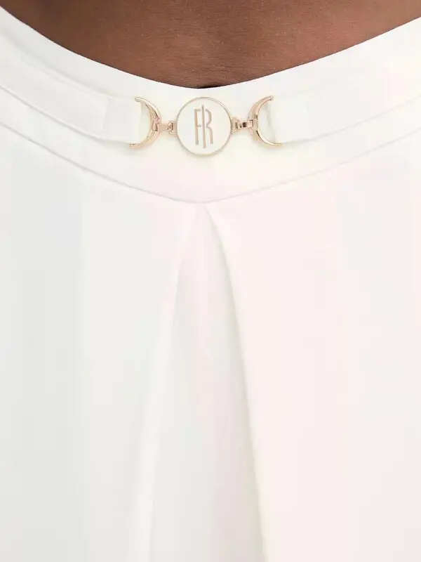 FRACOMINA Logo Plaque Palazzo Pants