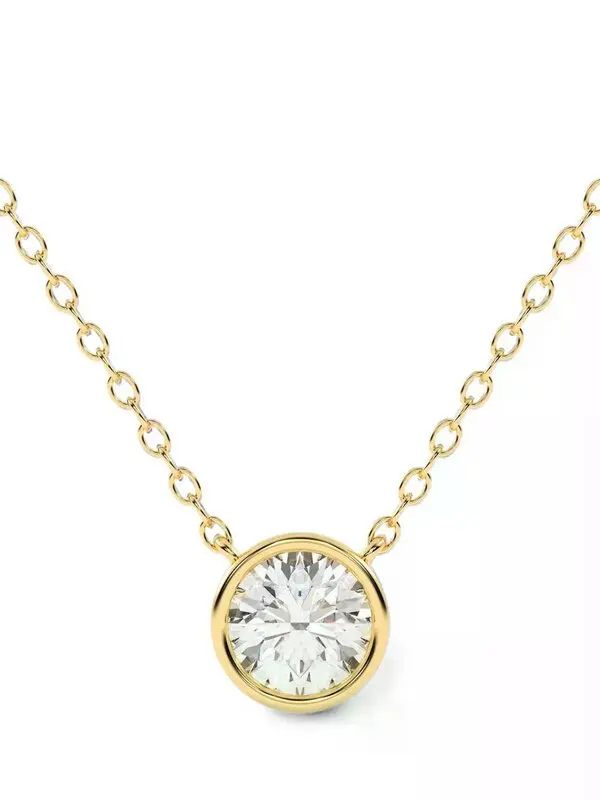 Diamond Essentials 14k Yellow Solitaire Pendant Necklace - Gold