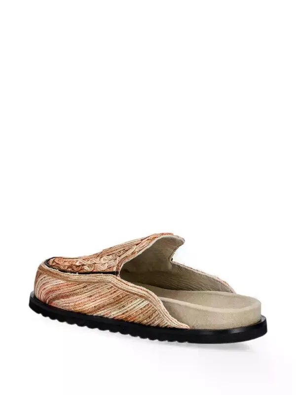 Filling Pieces Woven Design Slip-on Mules