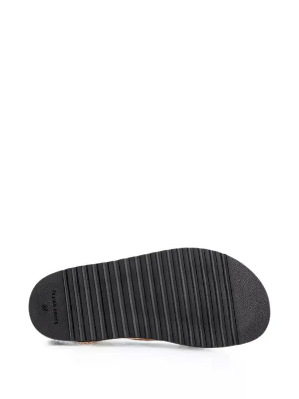 Filling Pieces Woven Design Slip-on Mules