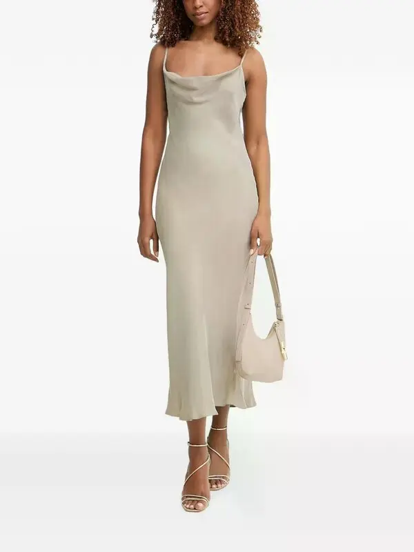 Guess Satin Midi Dress - Neutrals