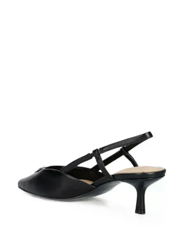 Guess Logo Plaque Slingback Pumps