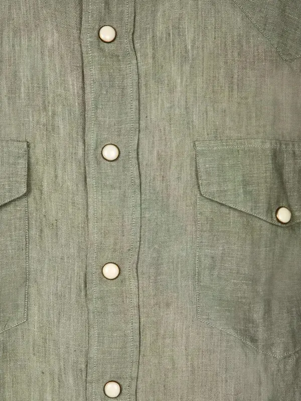 DELL'OGLIO Western-yoke Press-stud Shirt