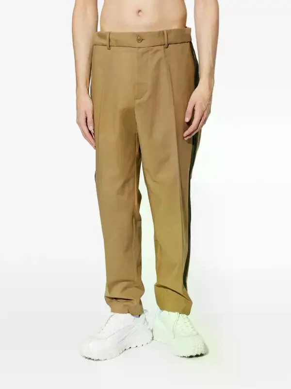 Moncler Side Stripe Tailored Trousers - Neutrals