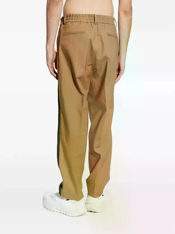 Moncler Side Stripe Tailored Trousers - Neutrals
