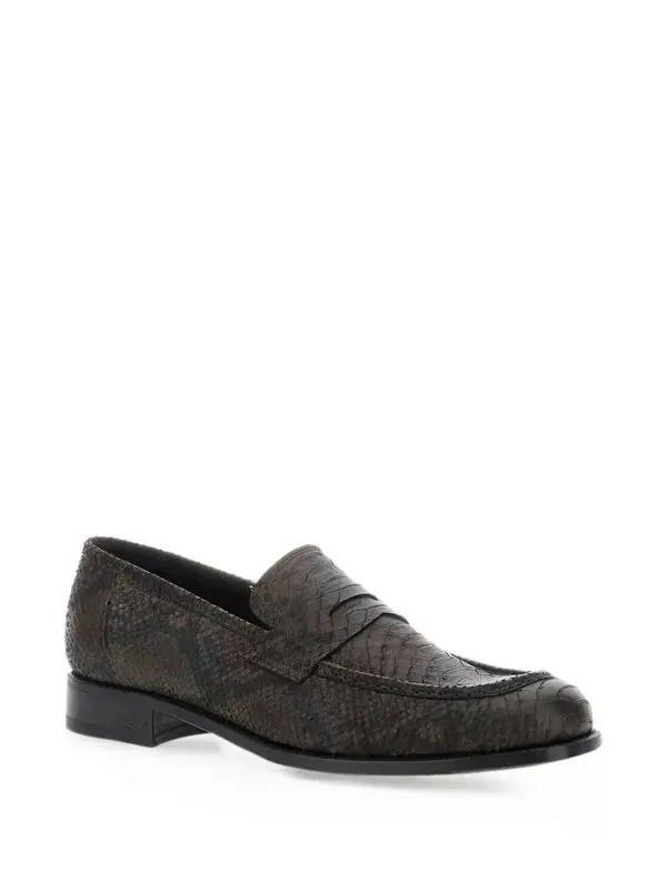 LIDFORT Snakeskin Effect Loafers