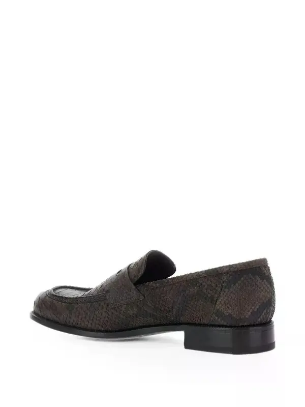 LIDFORT Snakeskin Effect Loafers