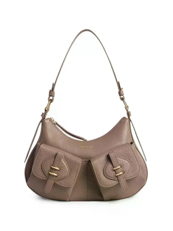COCCINELLE Mavery Pocket Shoulder Bag - Neutrals