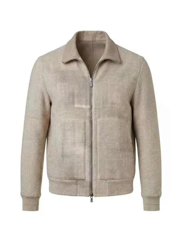 Brunello Cucinelli Prince Of Wales Check Cashmere Jacket