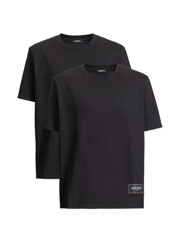 Balmain Logo-patch T-shirt