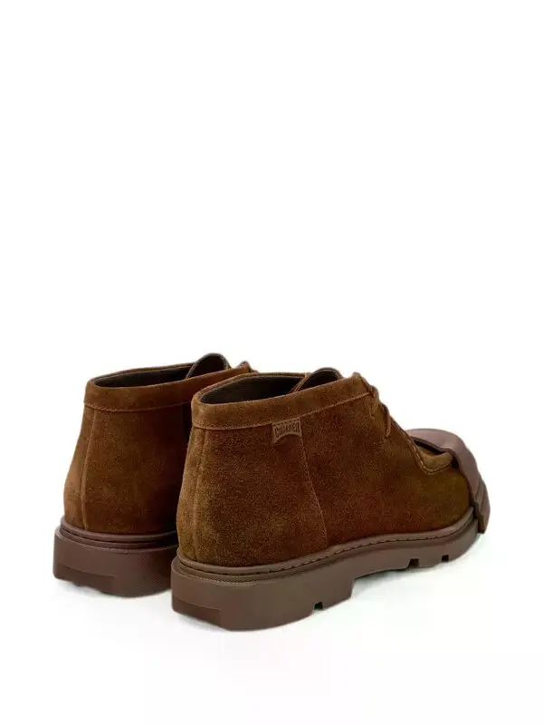 Camper Junction Suede Lace-up Ankle Boots - Brown