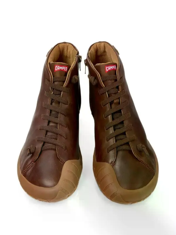 Camper Peu Path+ Leather Ankle Boots - Brown