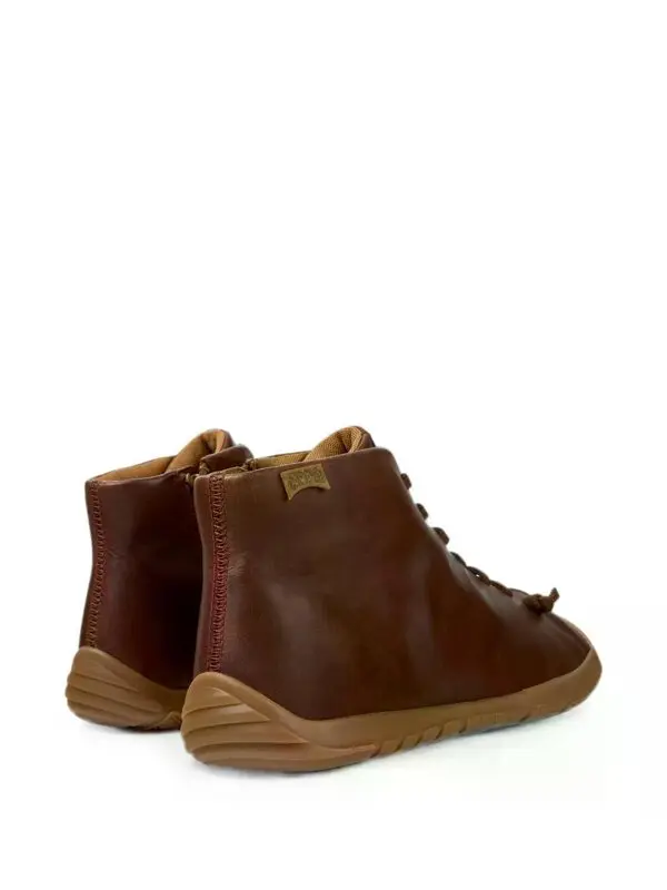 Camper Peu Path+ Leather Ankle Boots - Brown