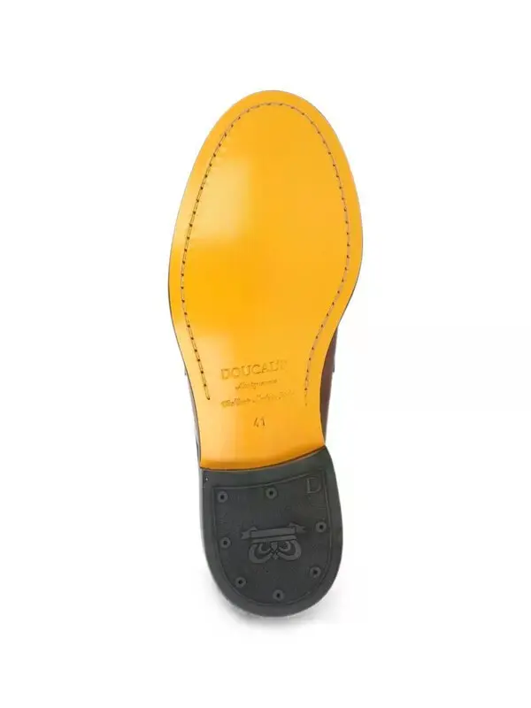 DOUCAL'S Leather Penny-strap Loafers