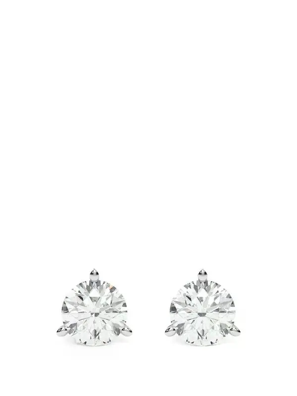 Diamond Essentials Laboratory-grown Diamond Stud Earrings - Silver