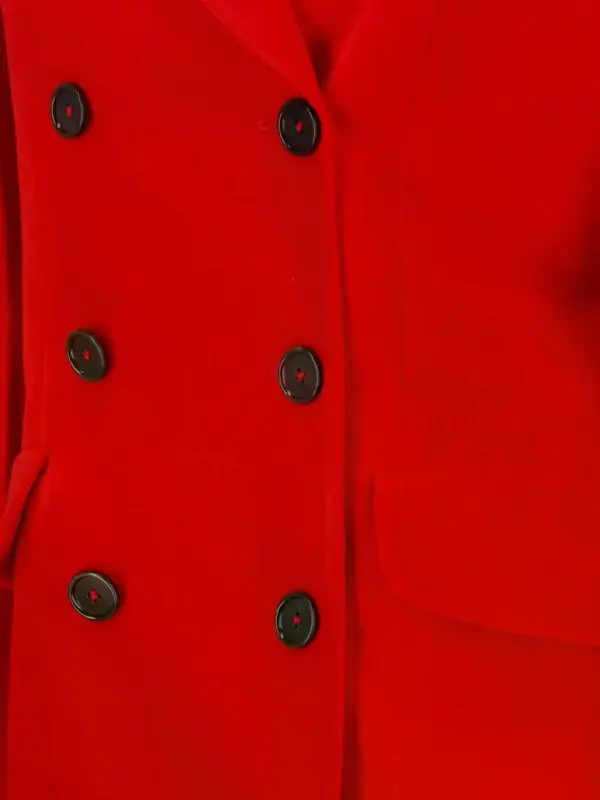 JIL SANDER Double-breasted Velvet Coat