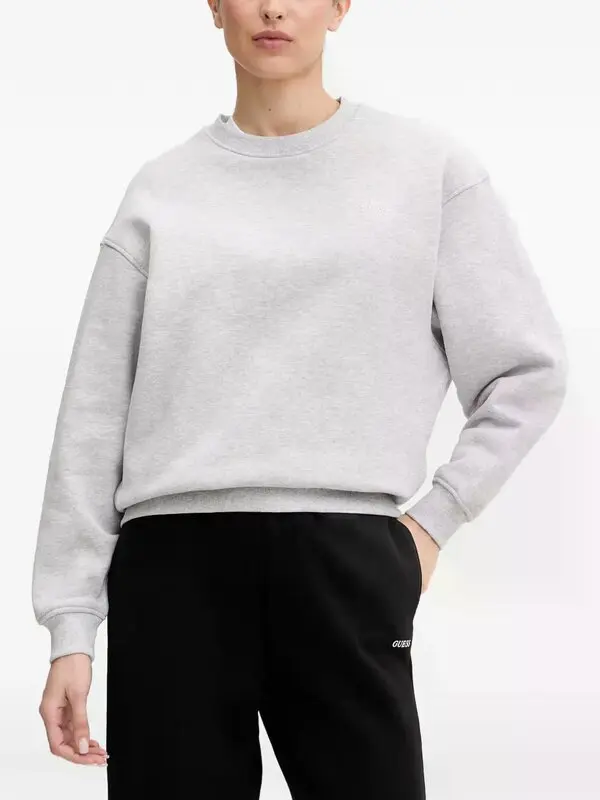 Guess Embroidered Dropped Shoulder Sweatshirt