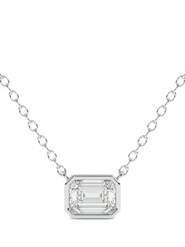 DIAMOND ESSENTIALS Emerald-cut Diamond Pendant Necklace