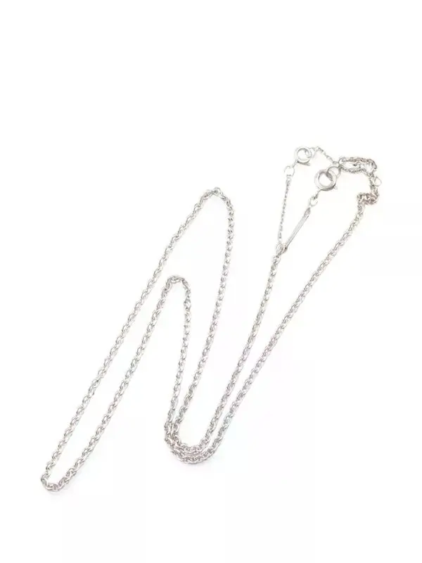 Cartier 18k White Gold Cable Link Chain Necklace - Silver
